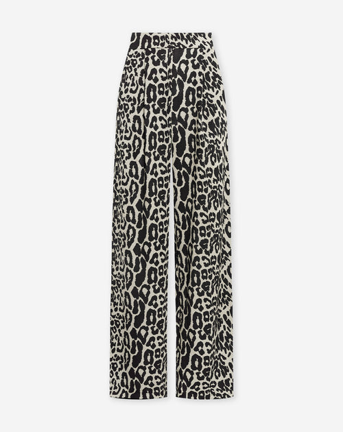 JULIE LEOPARD PANTALON TALL BEIGE | Most Wanted