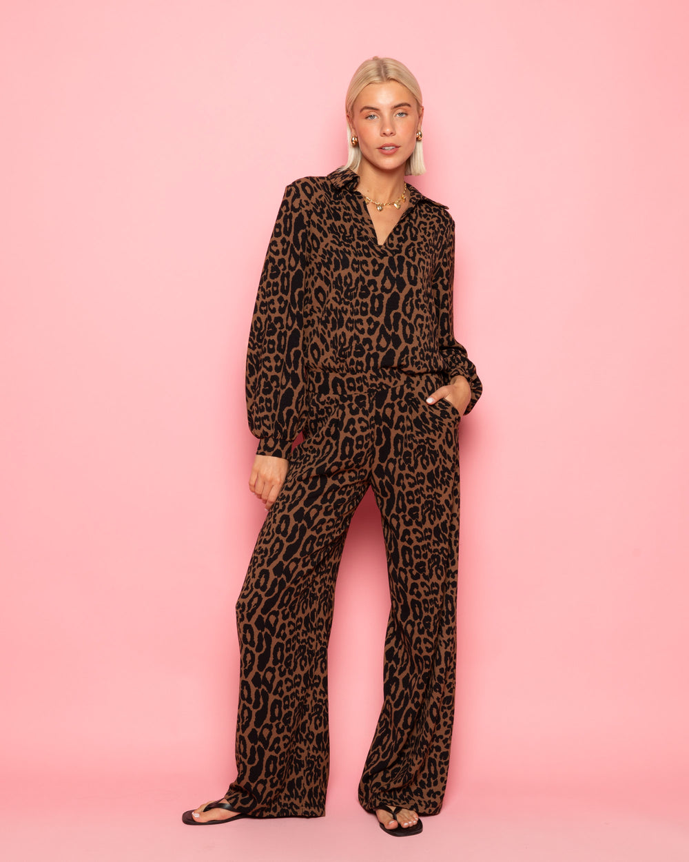 JULIE LEOPARD PANTALON TALL | Most Wanted