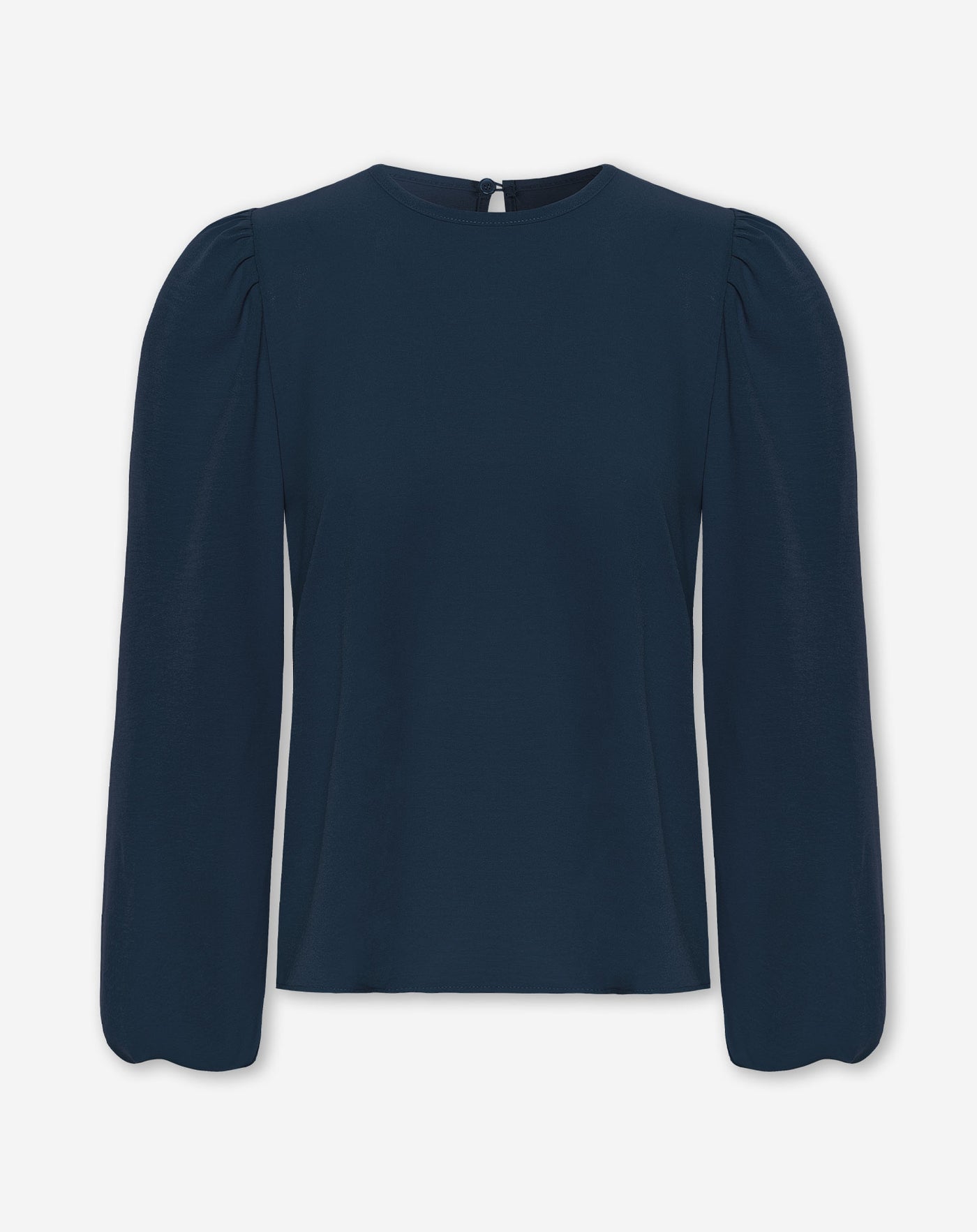 JULIE PUFF LONG SLEEVE TOP NAVY | Most Wanted