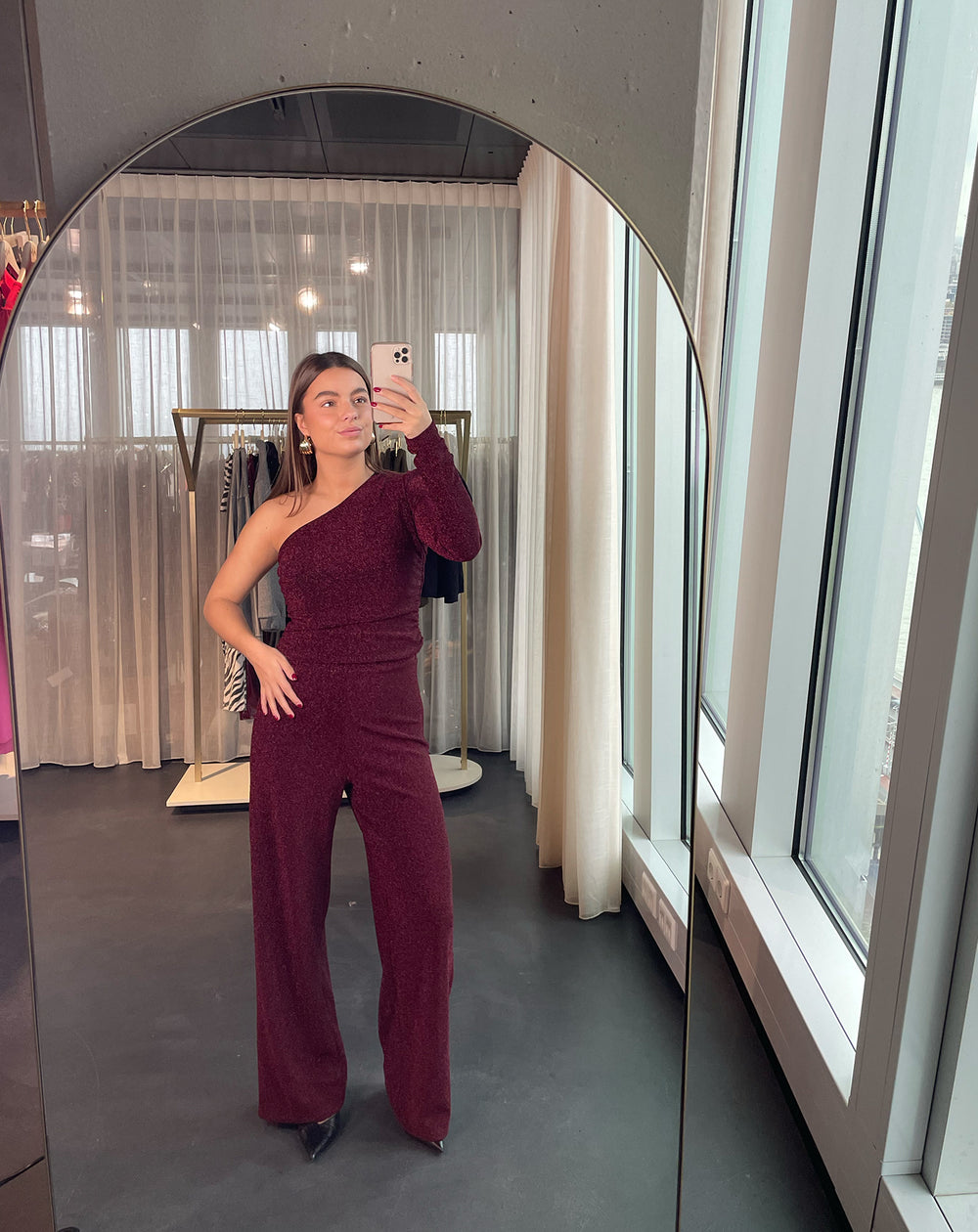 JOANY GLITTER PANTALON BURGUNDY | Most Wanted