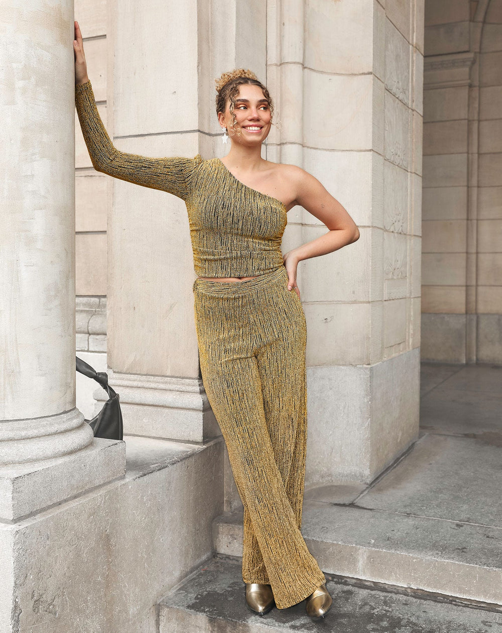 JOANY GLITTER PANTALON GOUD | Most Wanted