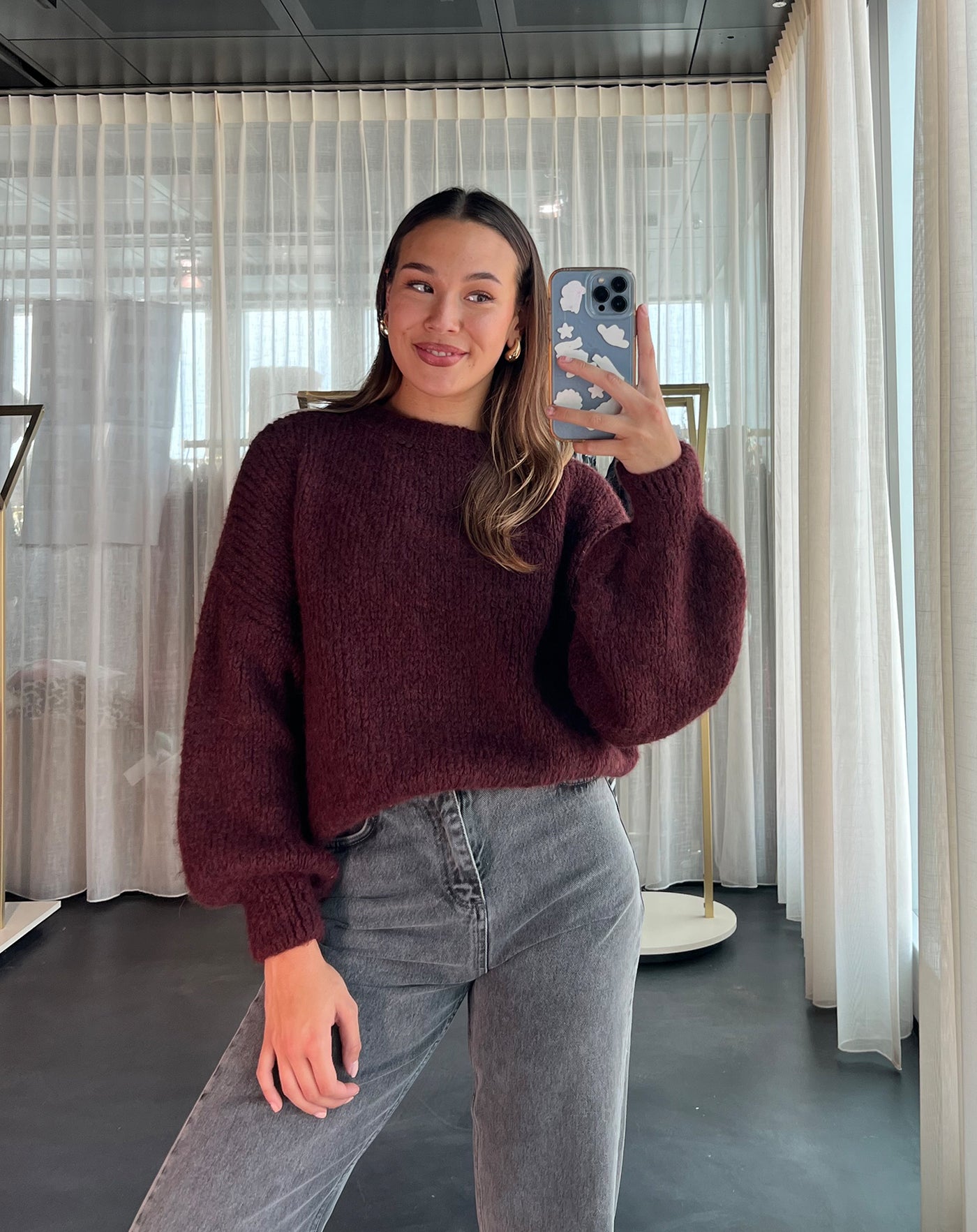 JAMIE KNIT BURGUNDY | Most Wanted