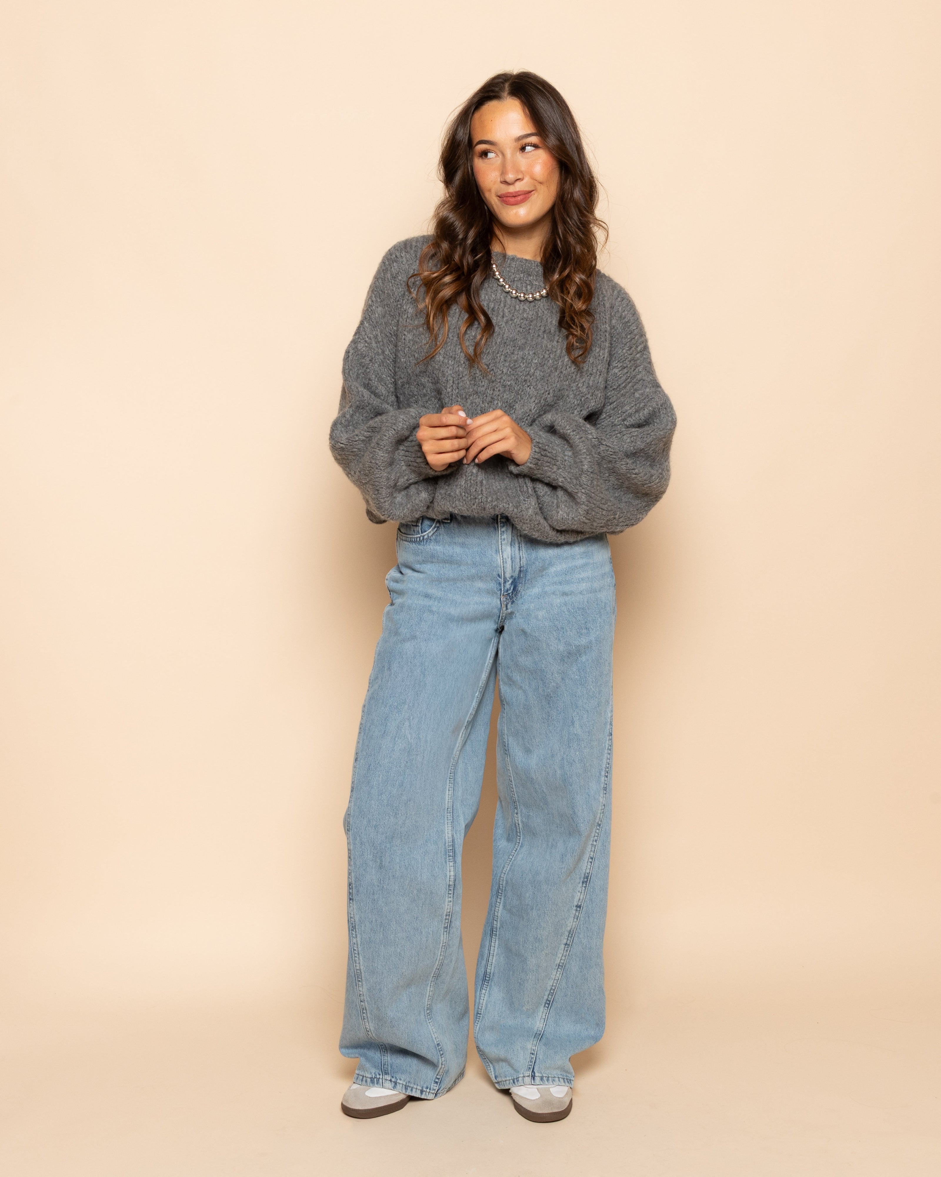 JAMIE KNIT GRIJS | Most Wanted