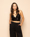 SEQUIN STRAP TOP ZWART | Most Wanted