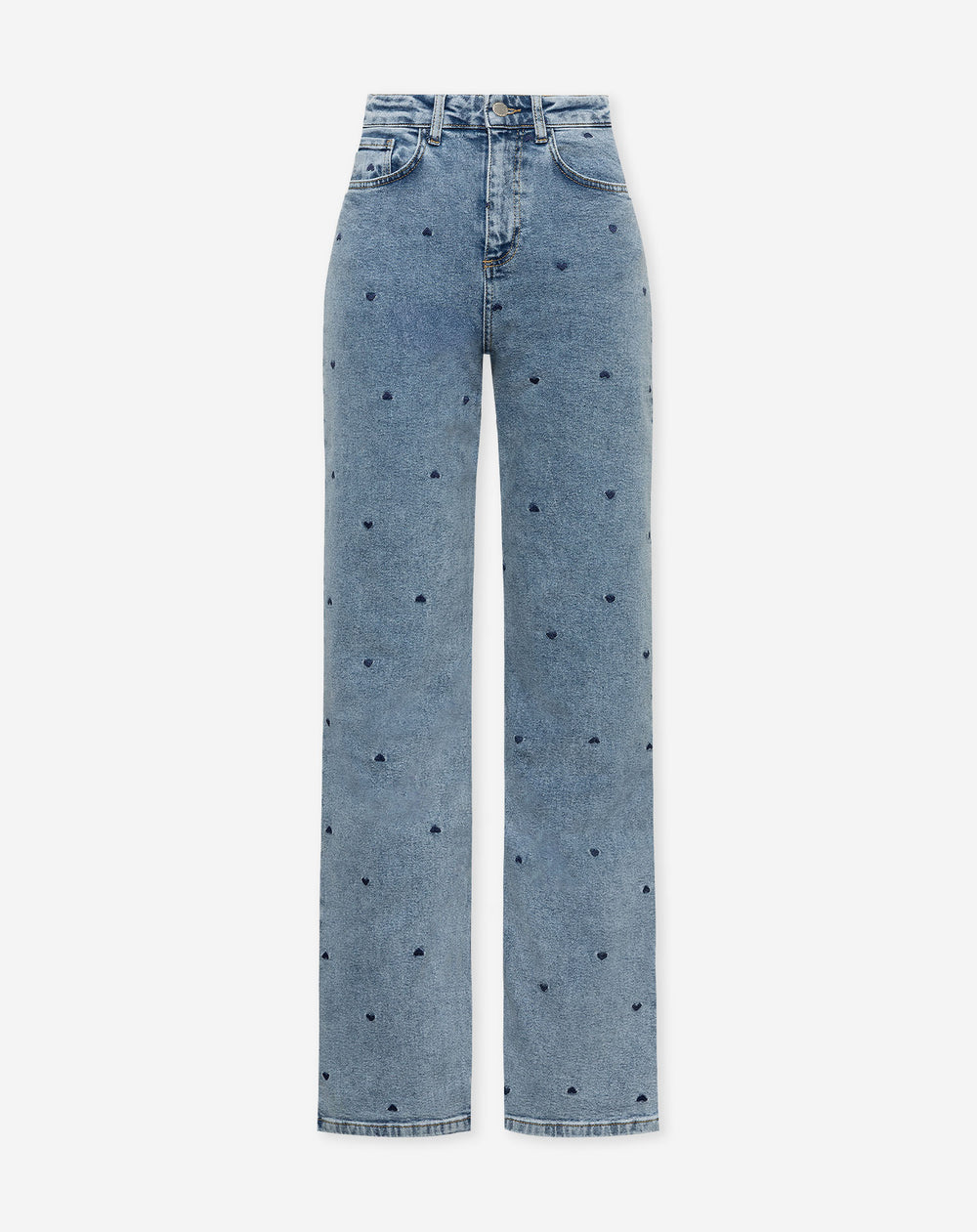 HEART BOOTCUT JEANS NAVY BLUE | Most Wanted