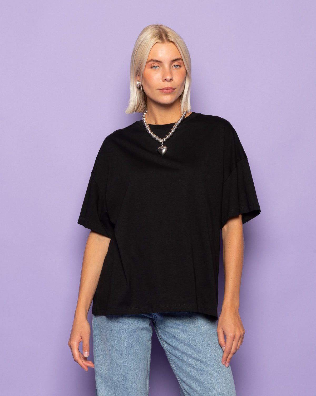 BASIC OVERSIZED T-SHIRT ZWART | Most Wanted