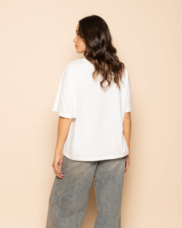 BASIC OVERSIZED T-SHIRT WIT | Most Wanted