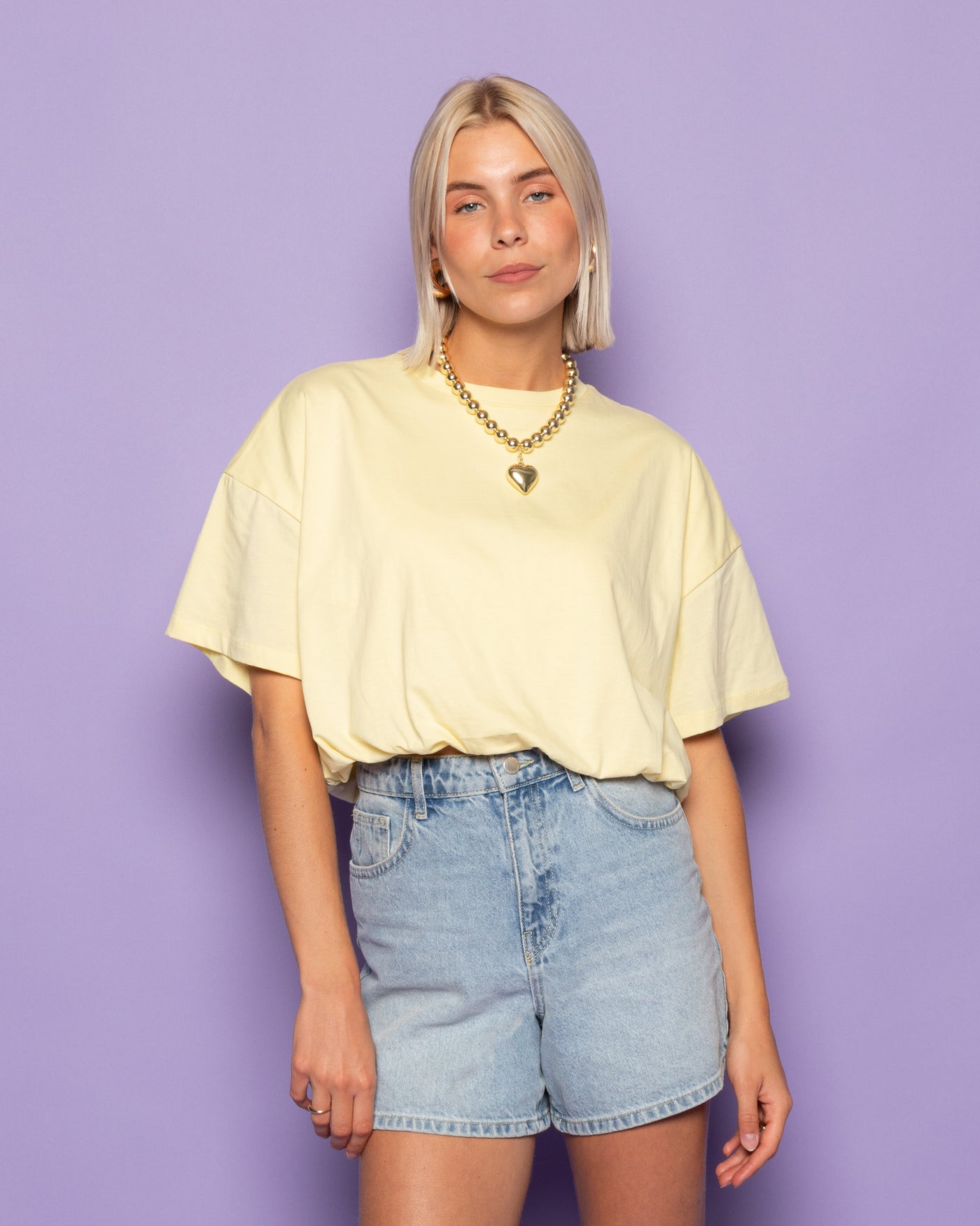 CROPPED BUBBLE HEM T-SHIRT BOTERGEEL | Most Wanted