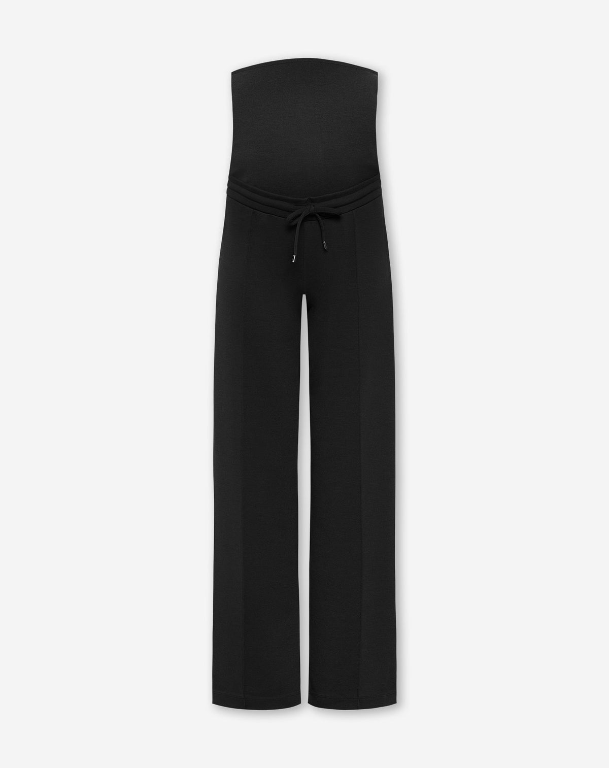 SCUBA PINTUCK PANTS MATERNITY TALL BLACK | Most Wanted